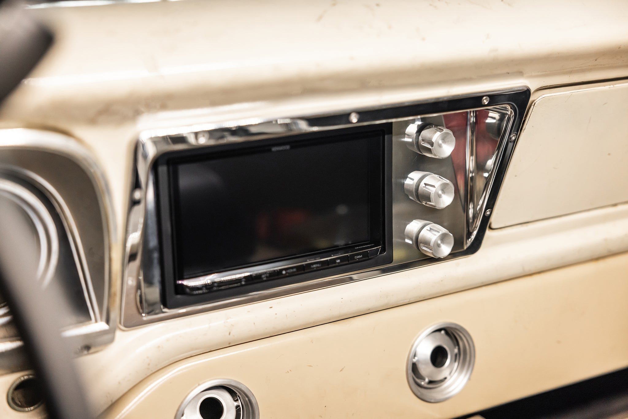 Billet Double Din Radio Bezel - 1968-72 F-Series – Solos MFG